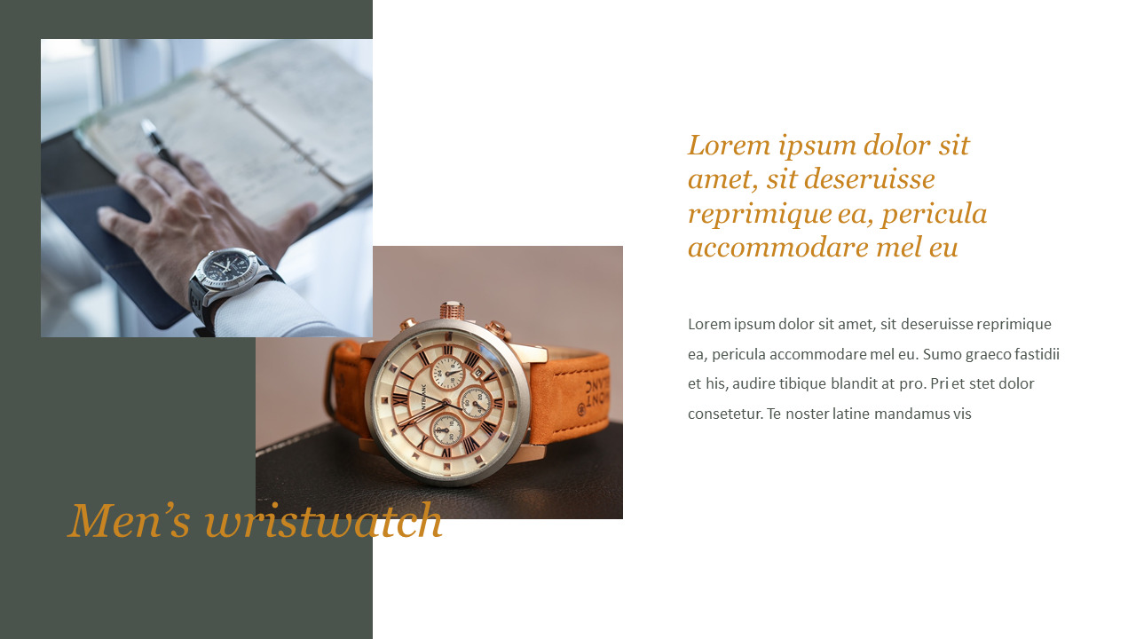 Wristwatch professional google slides presentation|Lifestyle