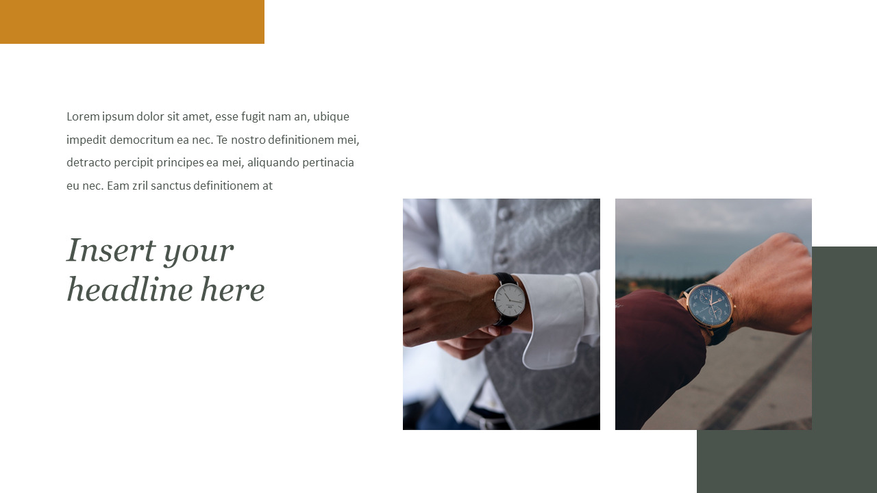 Wristwatch professional google slides presentation|Lifestyle