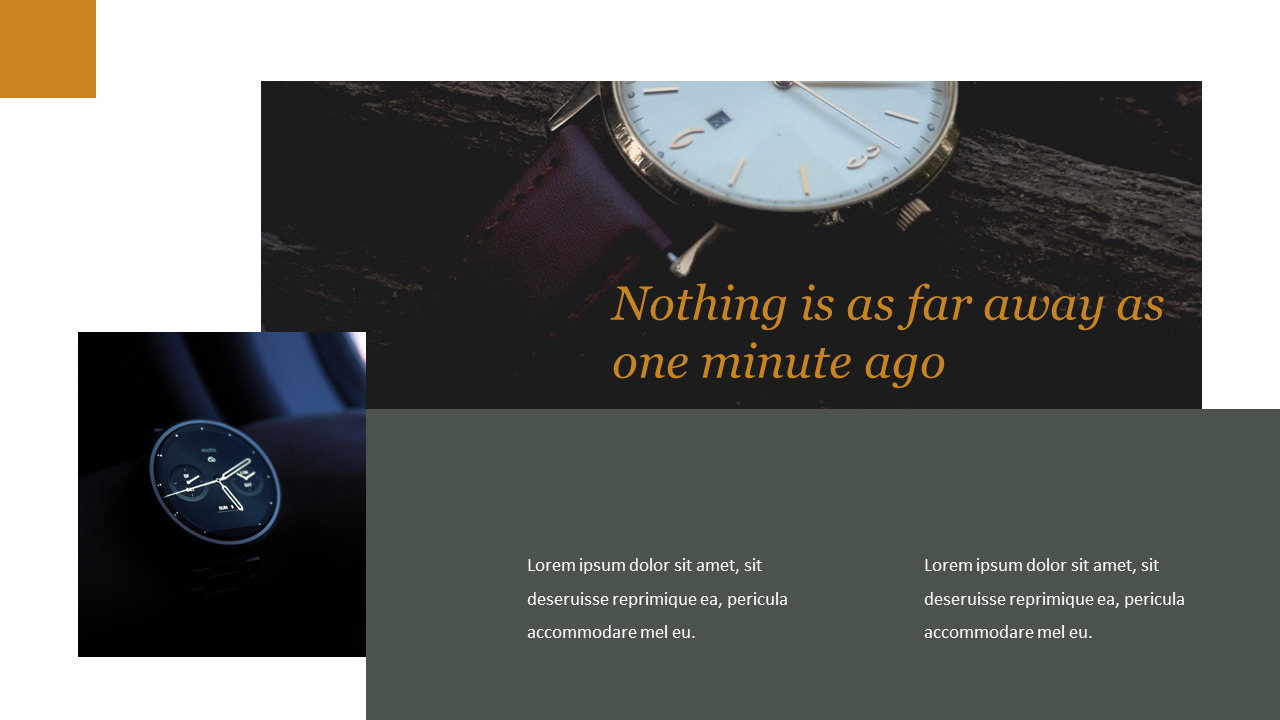 Wristwatch professional google slides presentation|Lifestyle