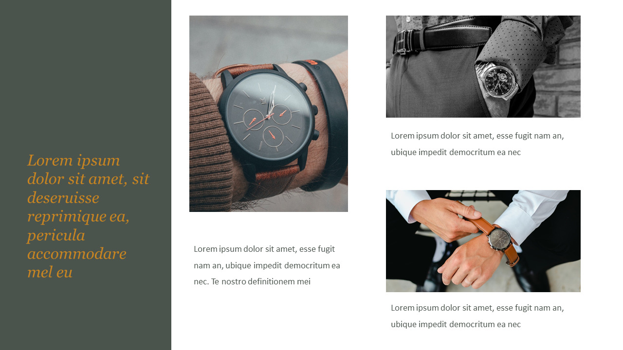 Wristwatch professional google slides presentation|Lifestyle