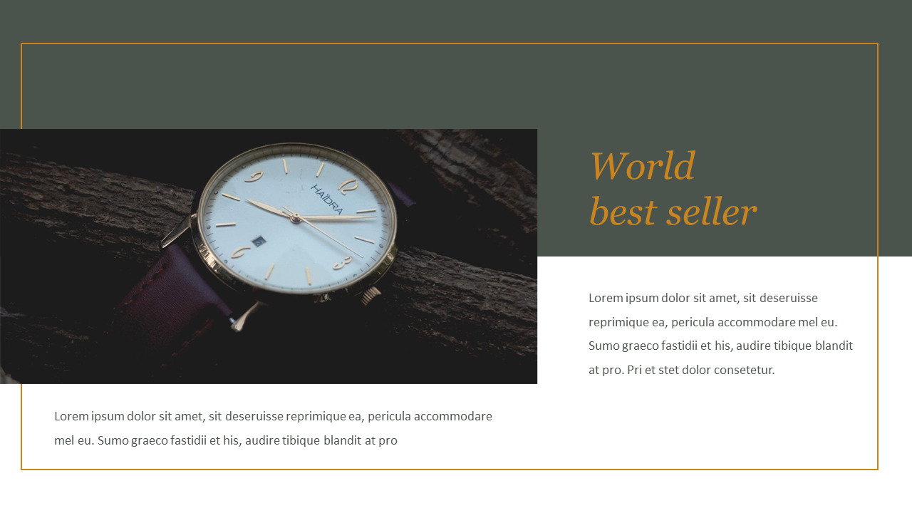 Wristwatch professional google slides presentation|Lifestyle