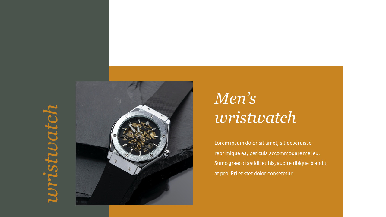 Wristwatch professional google slides presentation|Lifestyle