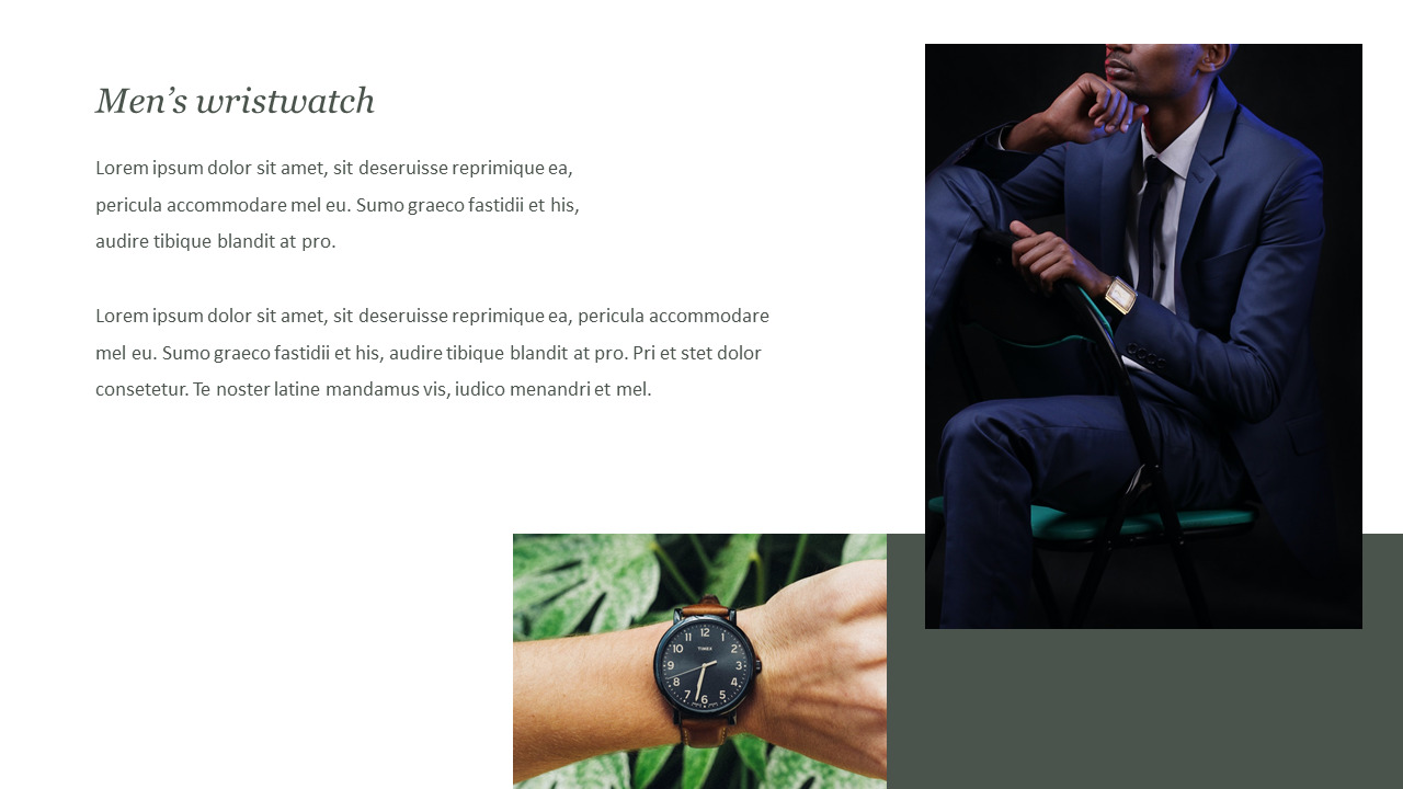 Wristwatch professional google slides presentation|Lifestyle