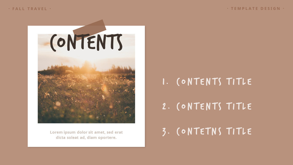 Autumn Travel animated powerpoint slides