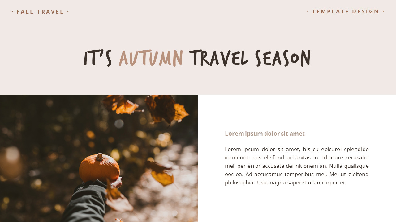 Autumn Travel animated powerpoint slides