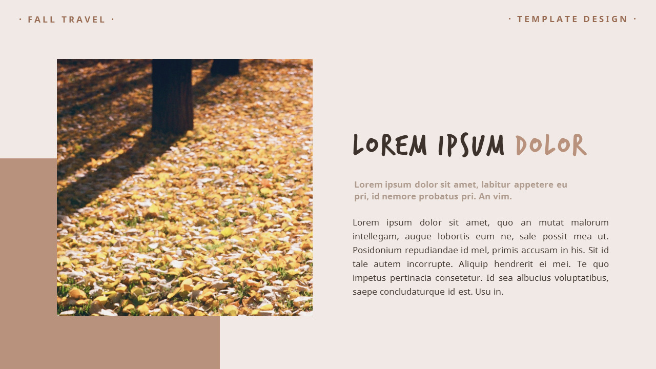 Autumn Travel animated powerpoint slides