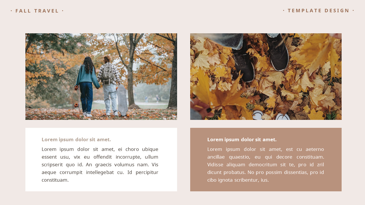 Autumn Travel animated powerpoint slides