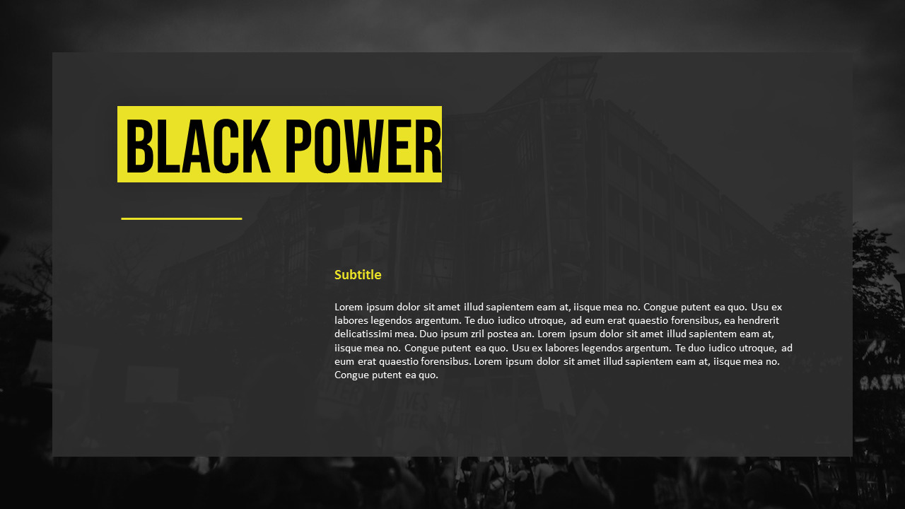 Black Lives Matter powerpoint themes