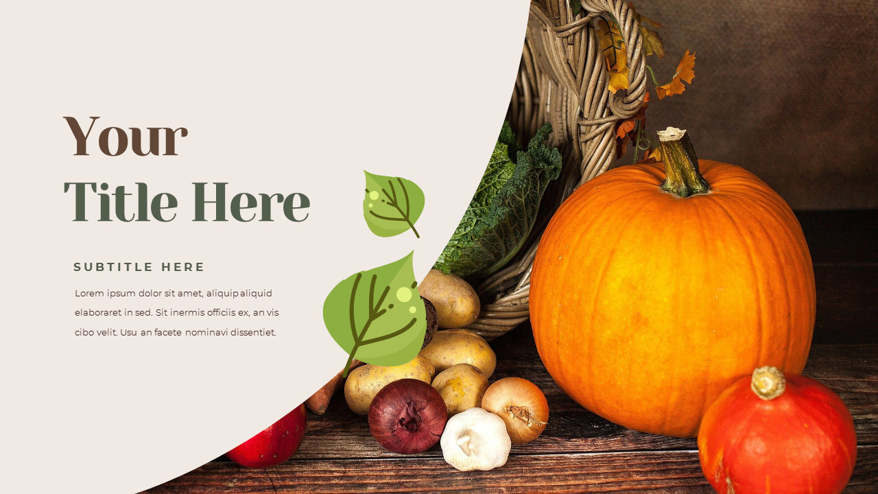 Thanksgiving Day design in powerpoint