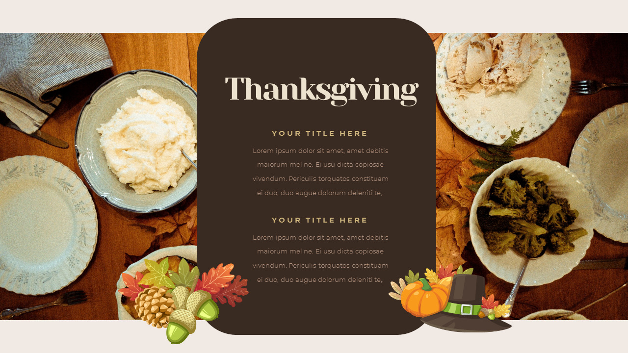Thanksgiving Day design in powerpoint