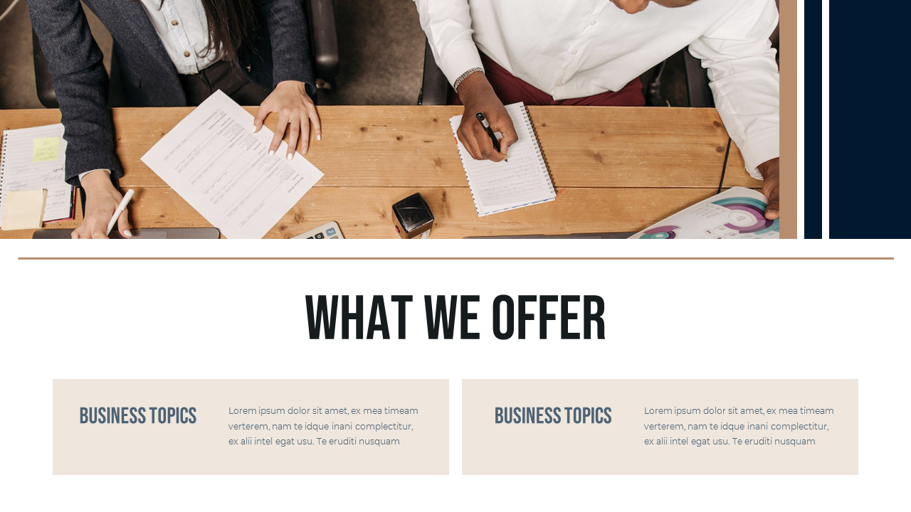 Business Topics awards presentation powerpoint
