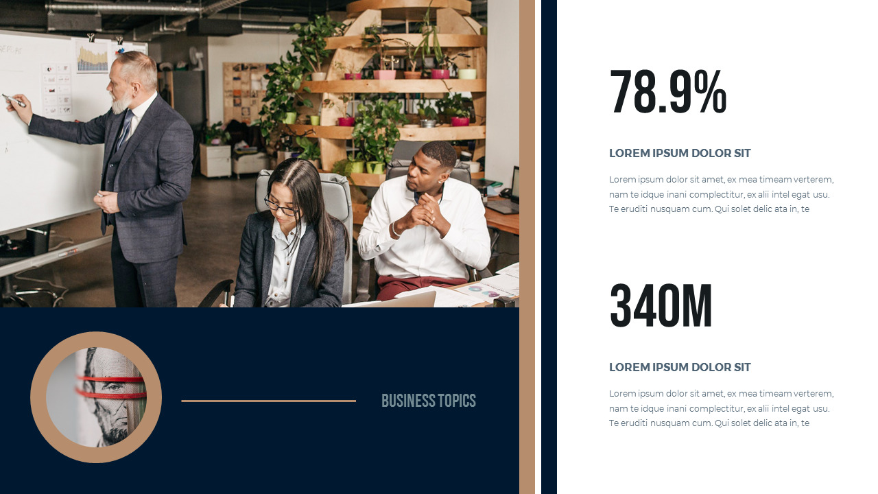 Business Topics awards presentation powerpoint