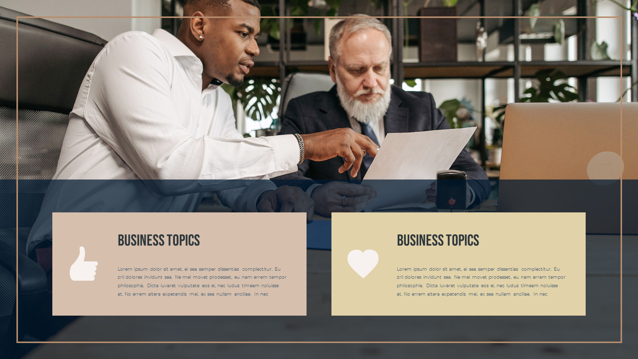 Business Topics awards presentation powerpoint