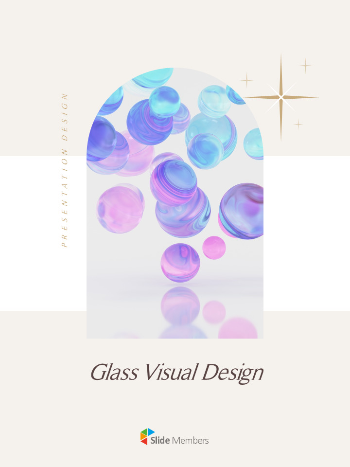 Glass Visual Design PPT Templates Simple Design