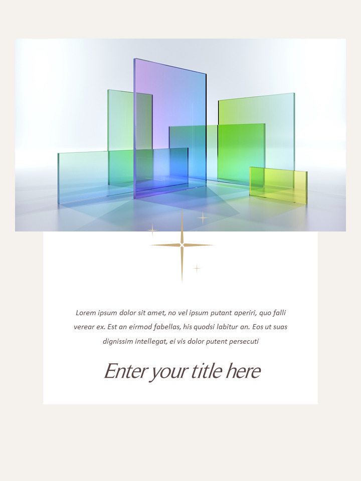 Glass Visual Design PPT Templates Simple Design
