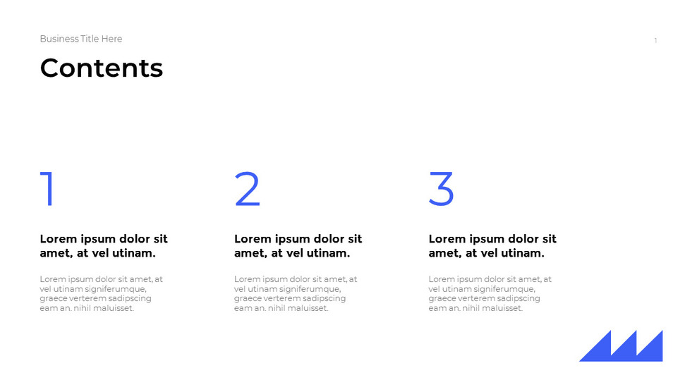 Simple Business Overview template powerpoint