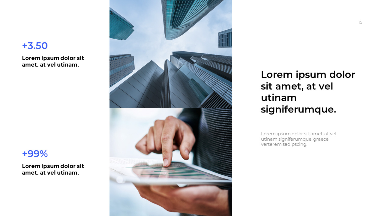 Simple Business Overview template powerpoint