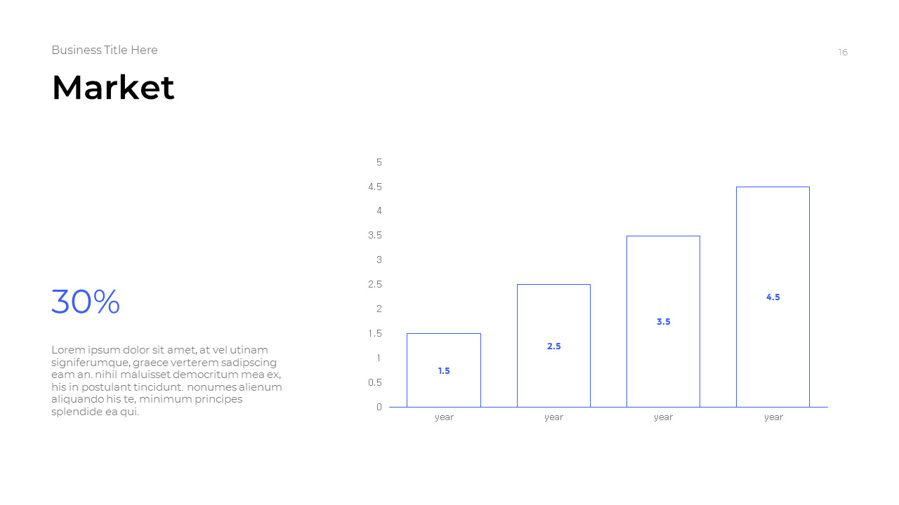 Simple Business Overview template powerpoint