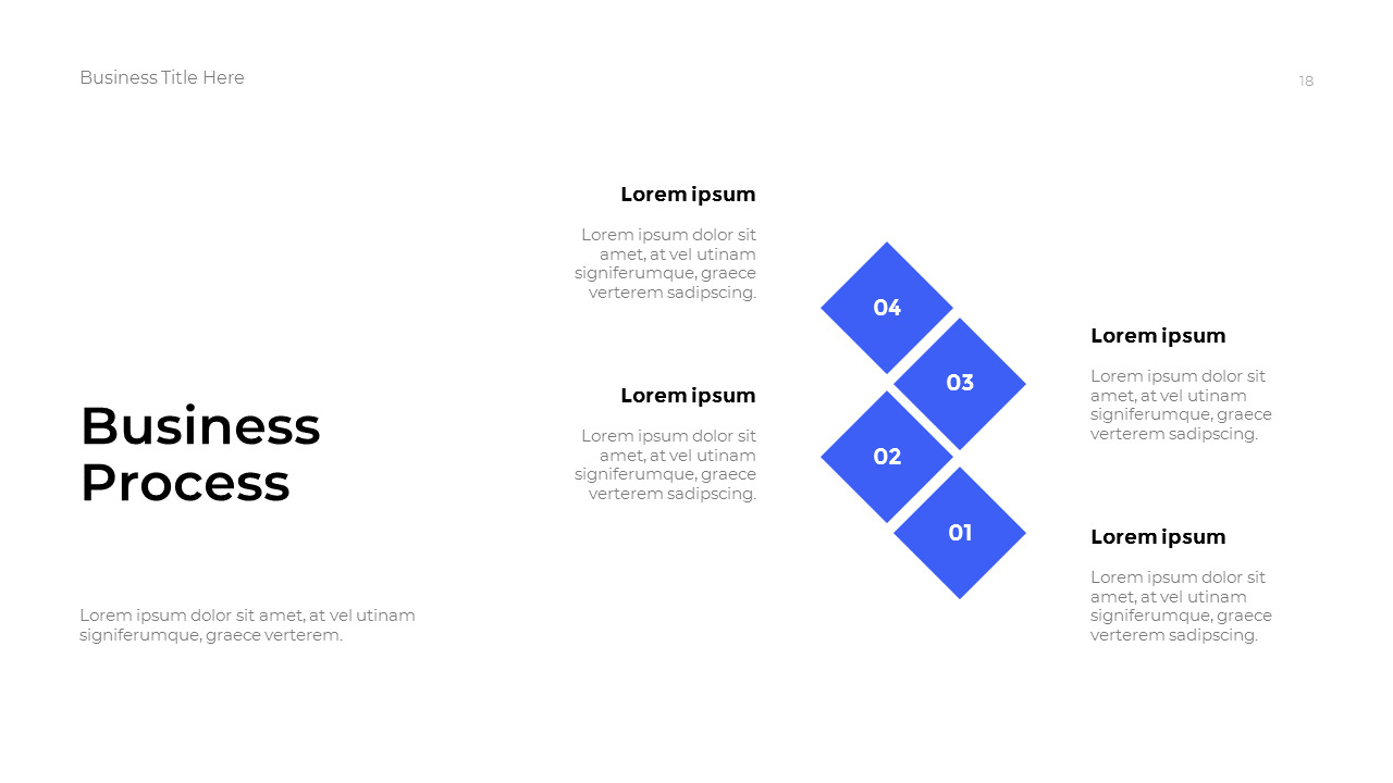 Simple Business Overview template powerpoint