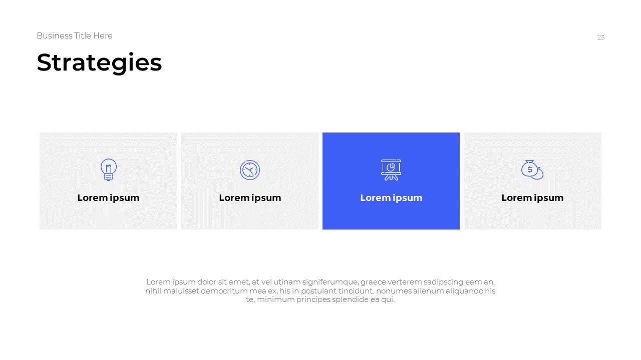 Simple Business Overview template powerpoint