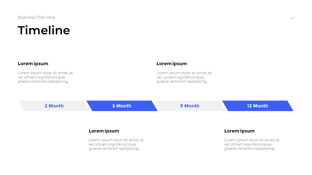 Simple Business Overview template powerpoint
