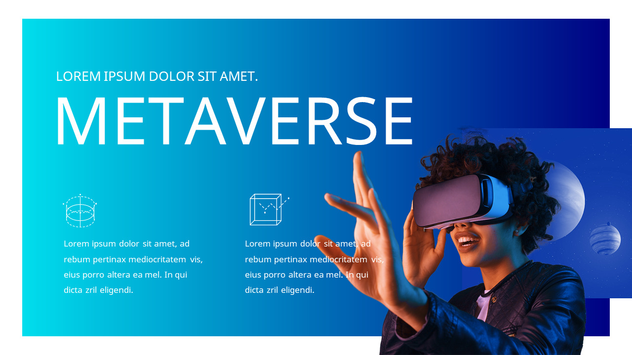 Metaverse design in powerpoint