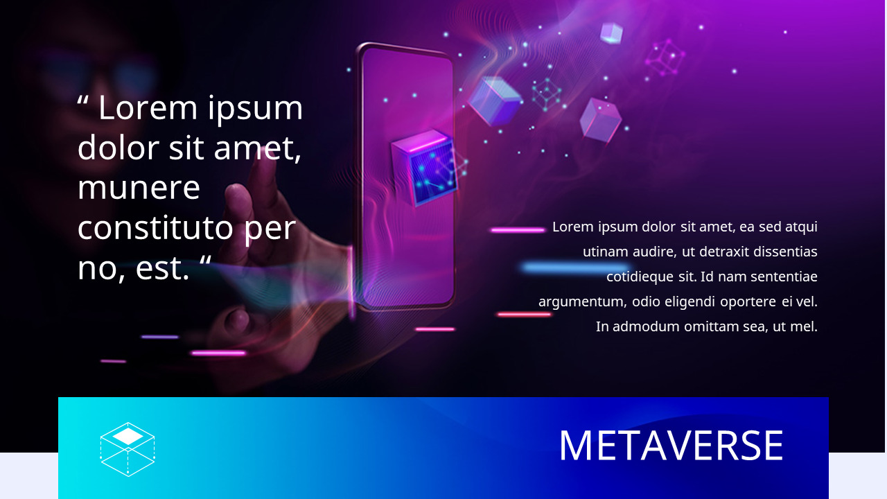 Metaverse design in powerpoint