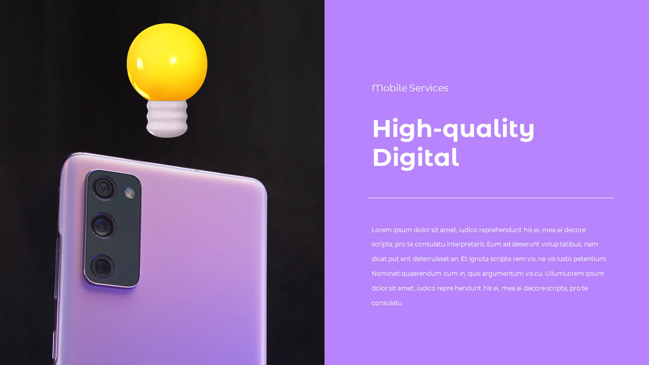Mobile Services Presentation Format