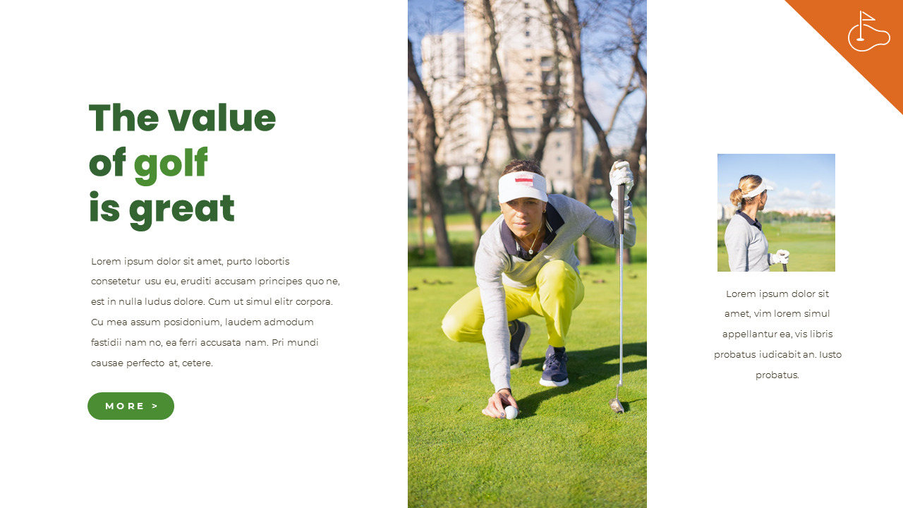 Round of Golf Google Presentation Slides|Lifestyle