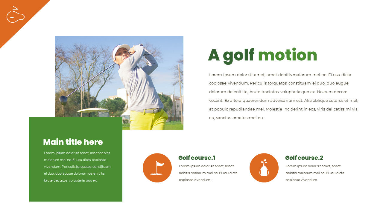 Round of Golf Google Presentation Slides|Lifestyle