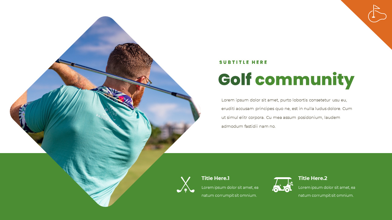 Round of Golf Google Presentation Slides|Lifestyle