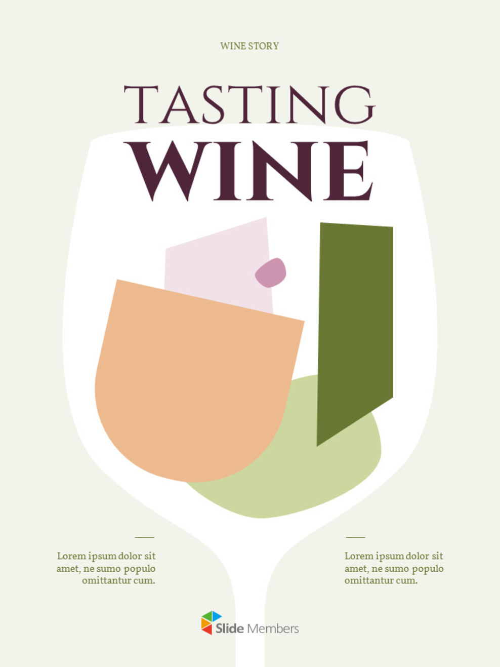 Tasting Wine computer ppt background