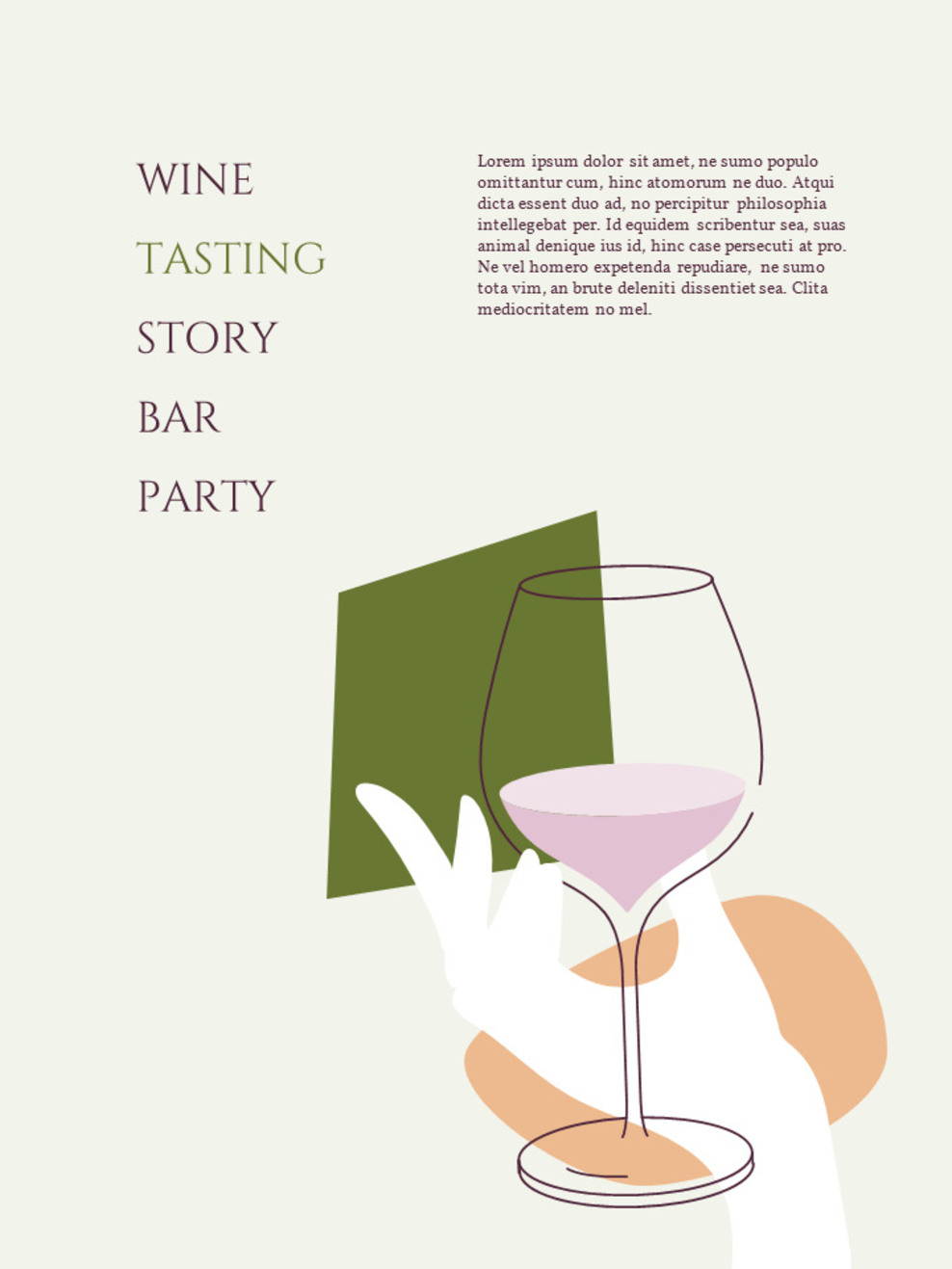 Tasting Wine computer ppt background