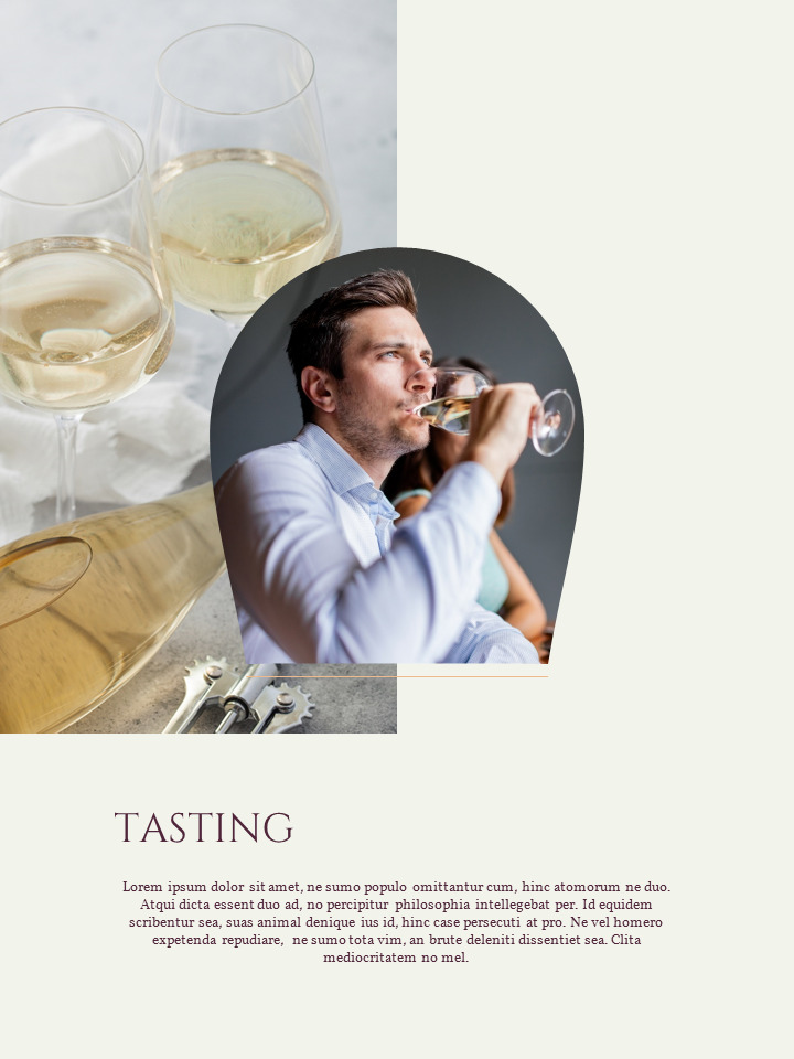 Tasting Wine computer ppt background