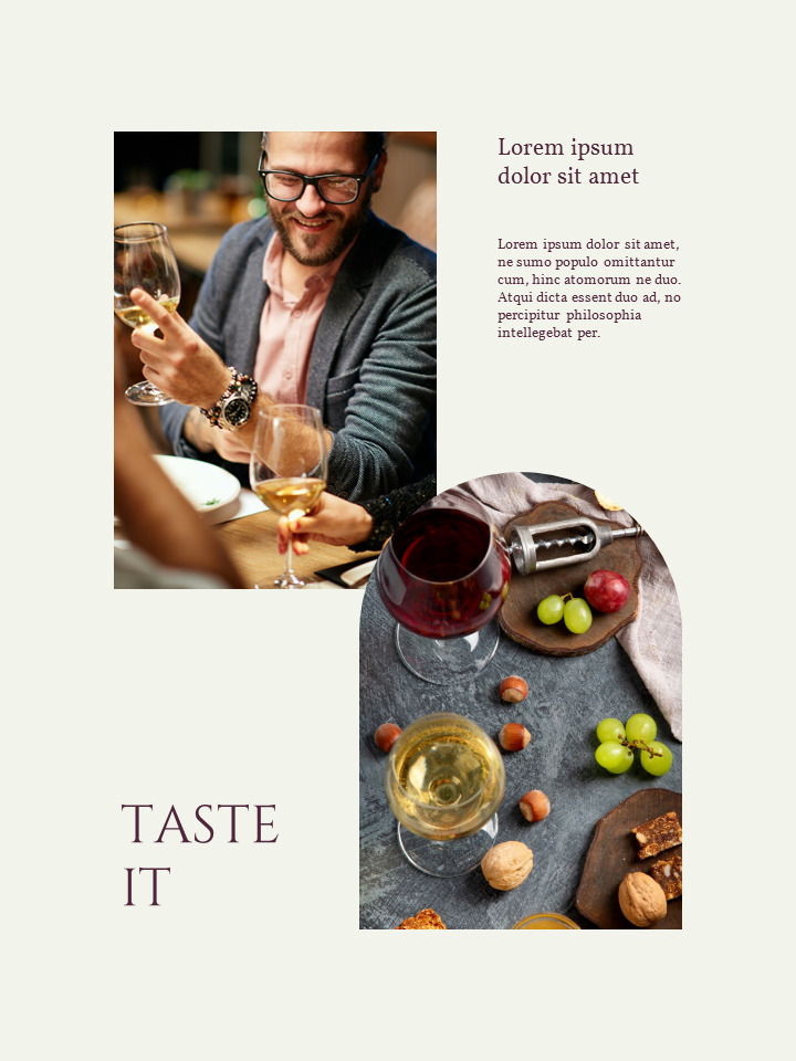 Tasting Wine computer ppt background