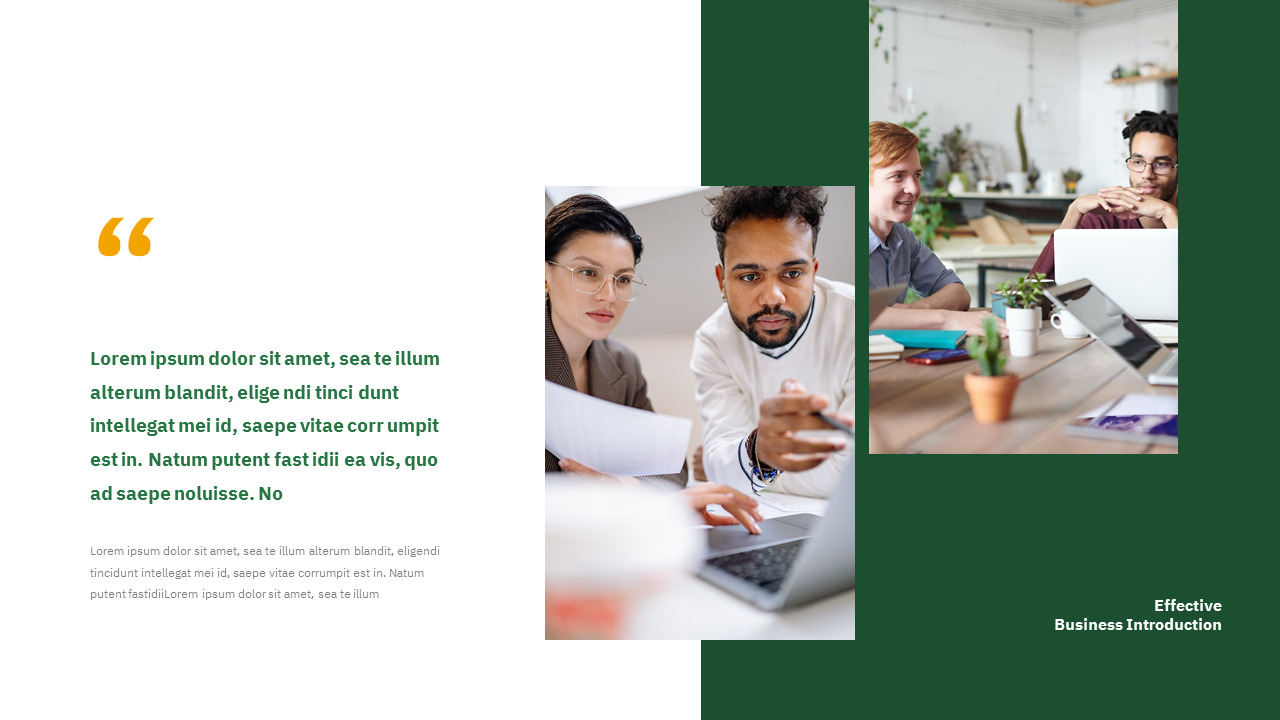 Effective Business Introduction Custom Google Slides