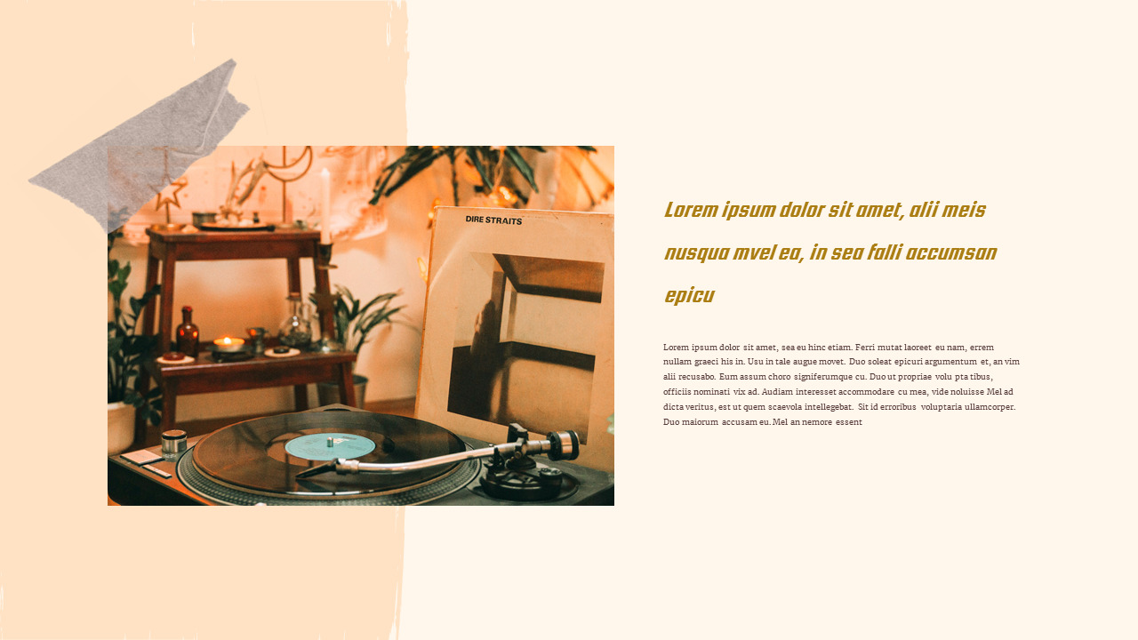 Retro Vinyl Collection Creative Google Slides