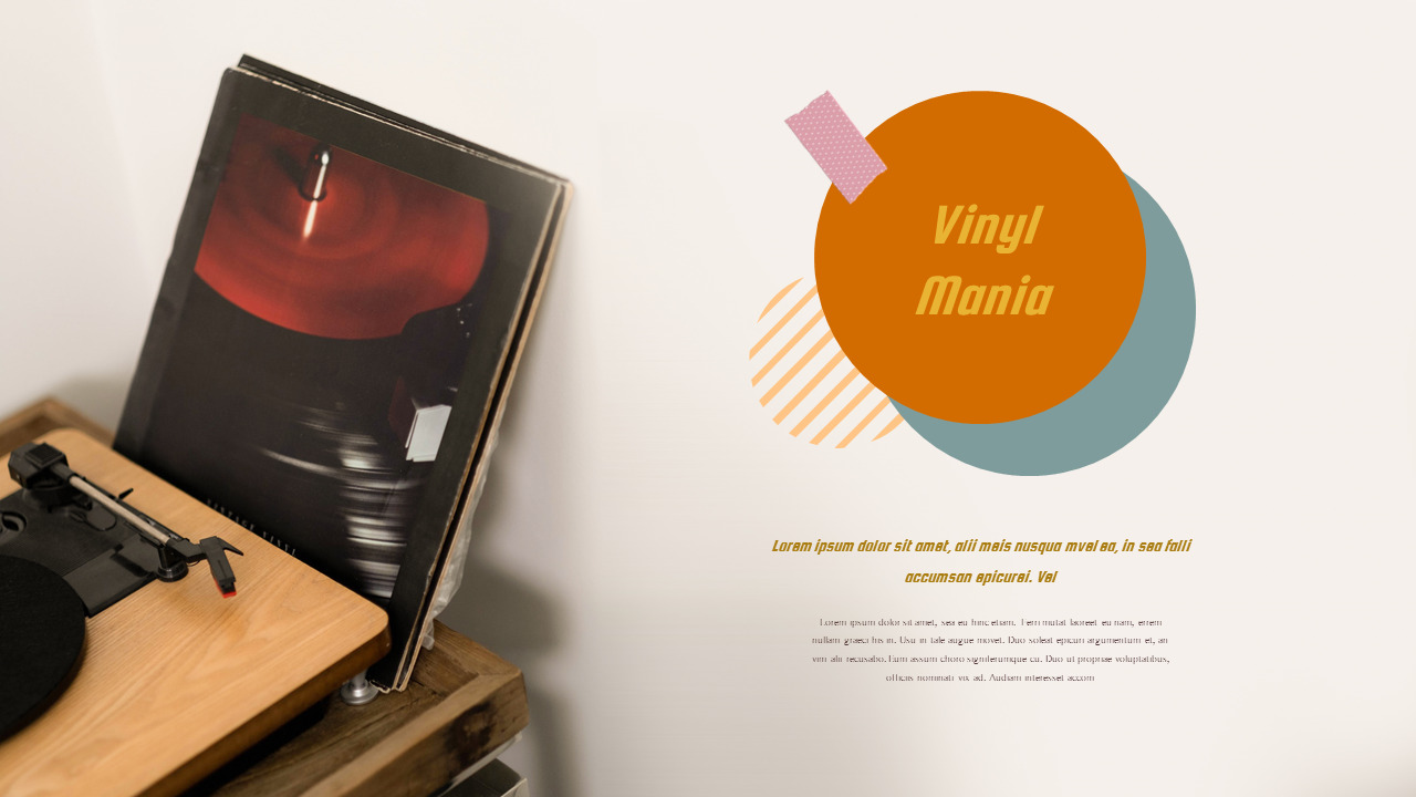 Retro Vinyl Collection Creative Google Slides