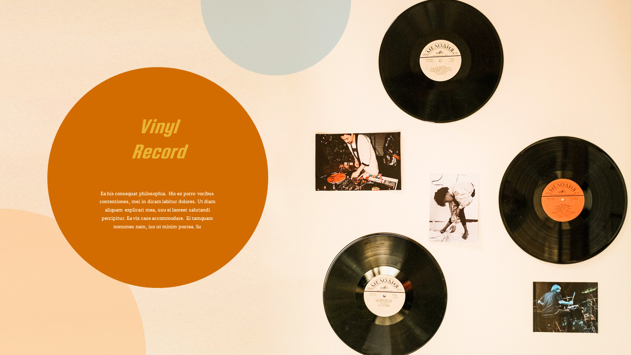 Retro Vinyl Collection Creative Google Slides