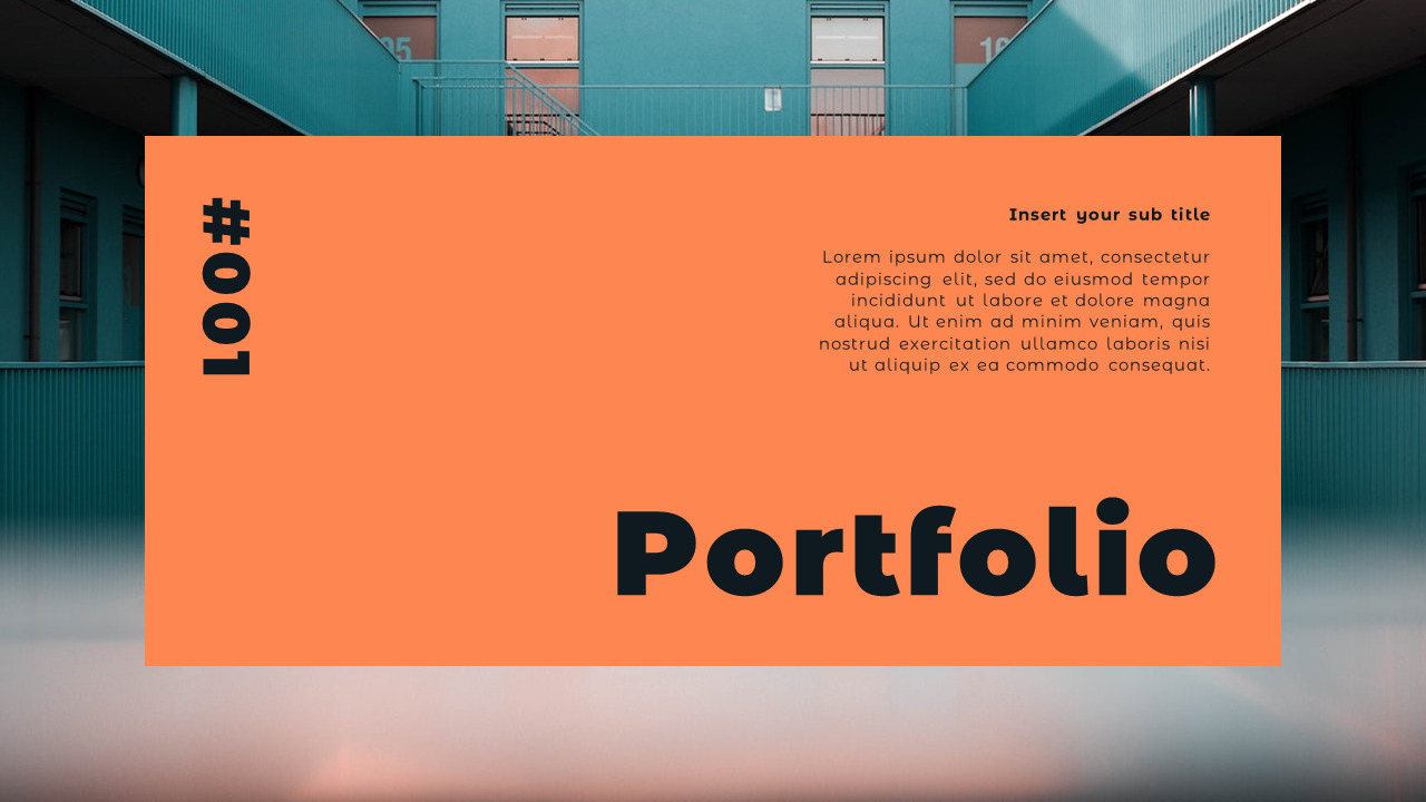 Architecture Portfolio Design idea presentation template