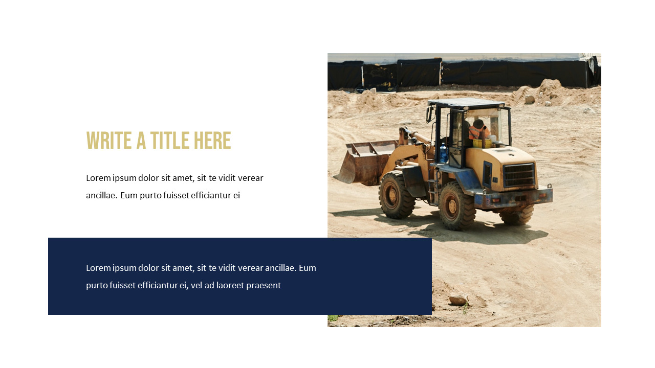 Heavy Equipment the best powerpoint templates|Construction