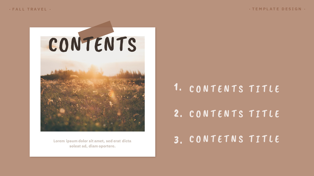 Autumn Travel fun google slides themes