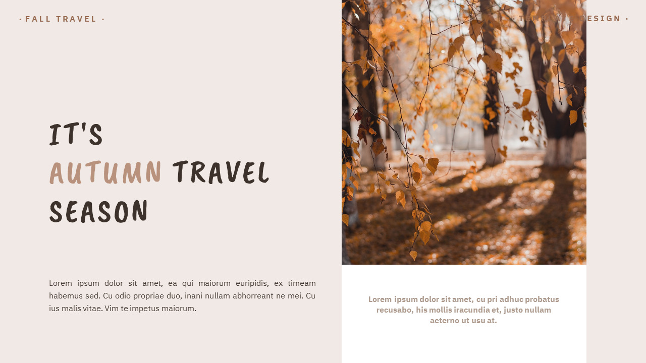 Autumn Travel fun google slides themes