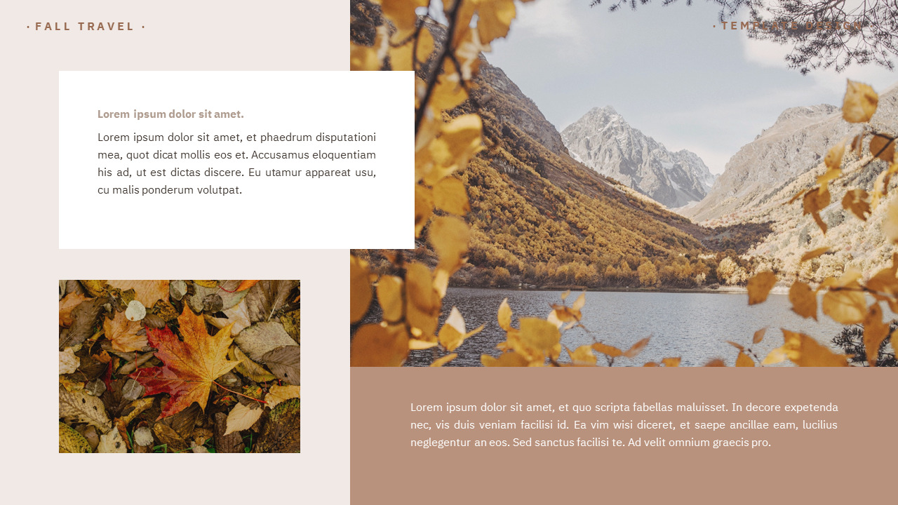 Autumn Travel fun google slides themes