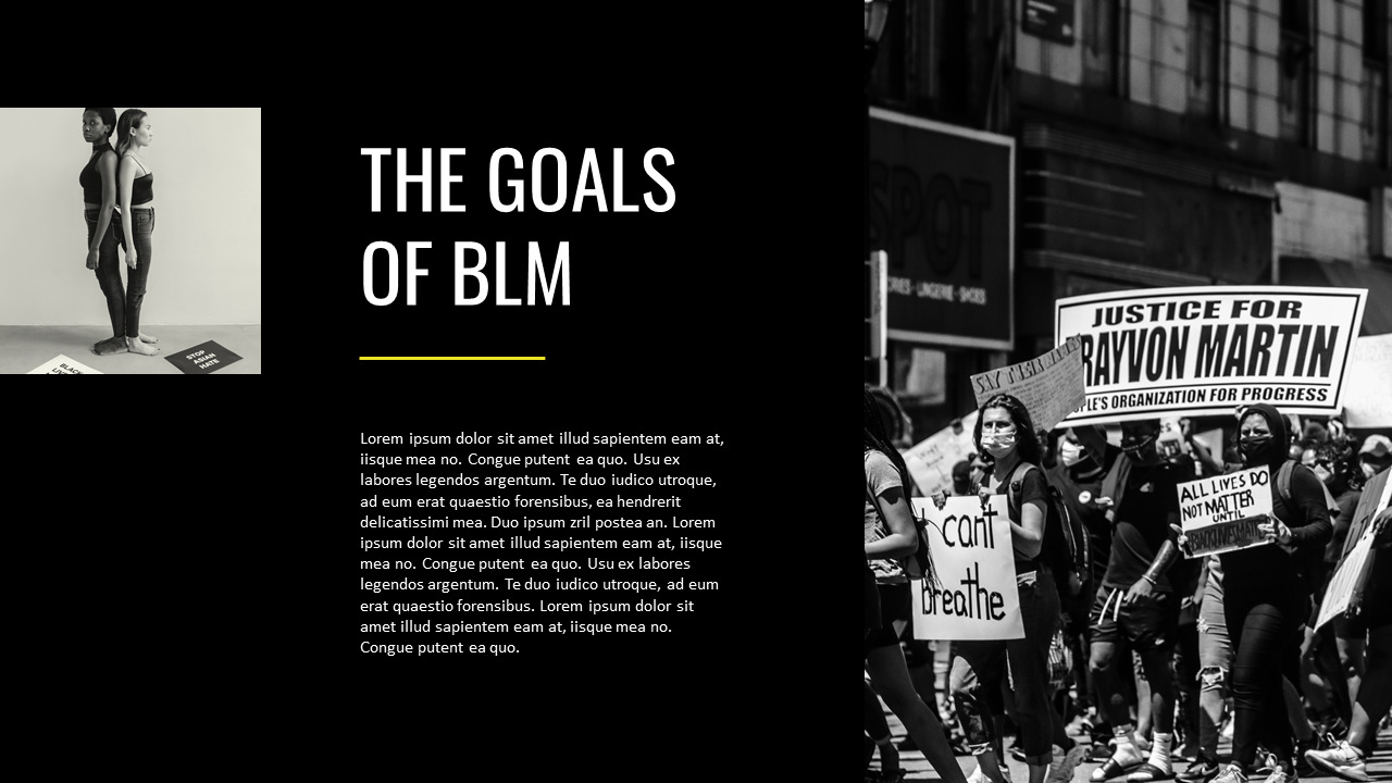Black Lives Matter Simple Google Slides Templates