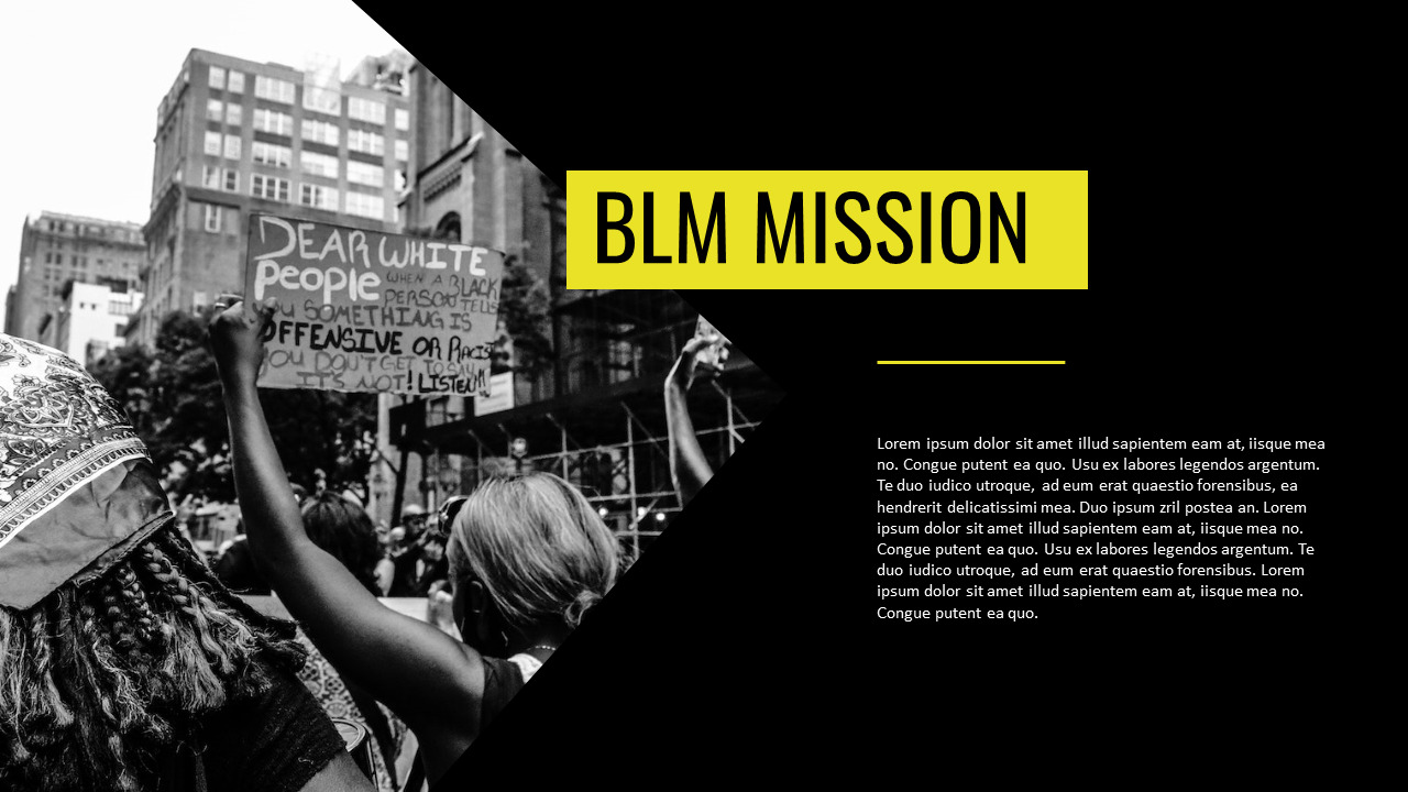 Black Lives Matter Simple Google Slides Templates