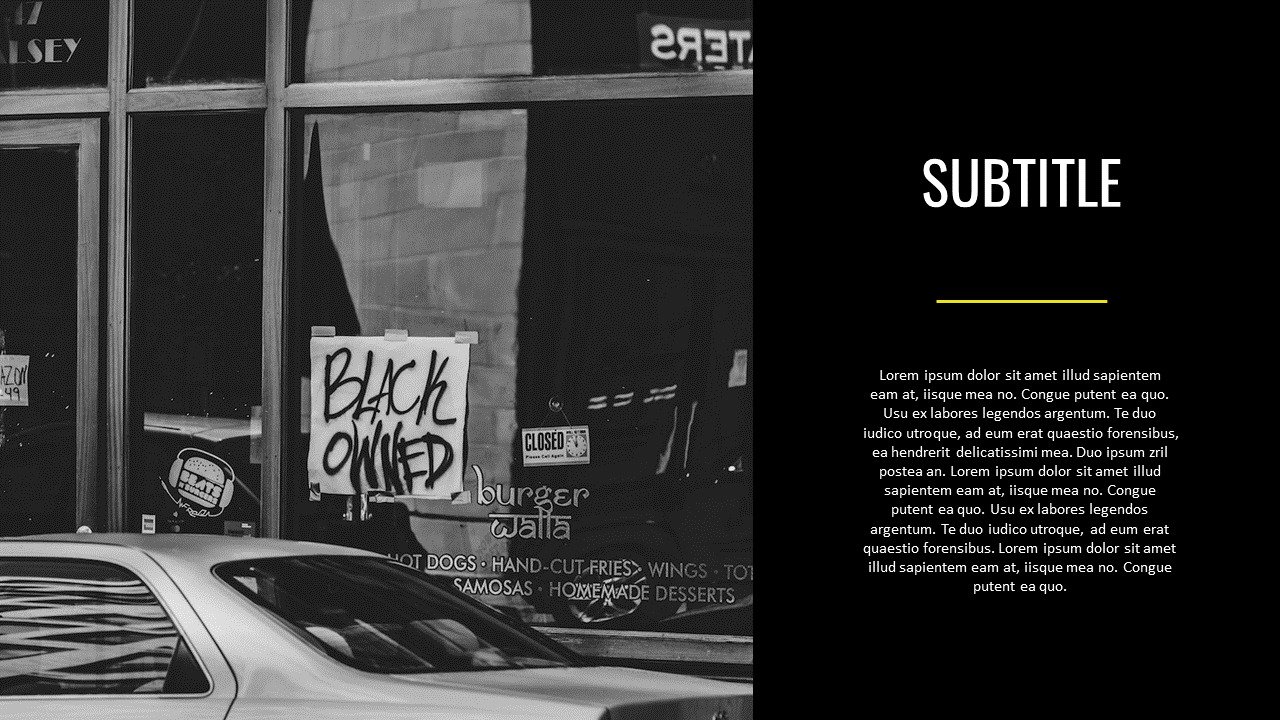 Black Lives Matter Simple Google Slides Templates