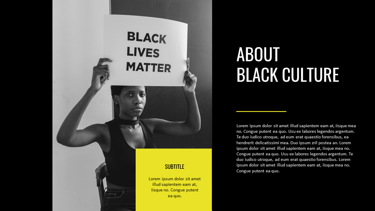 Black Lives Matter Simple Google Slides Templates