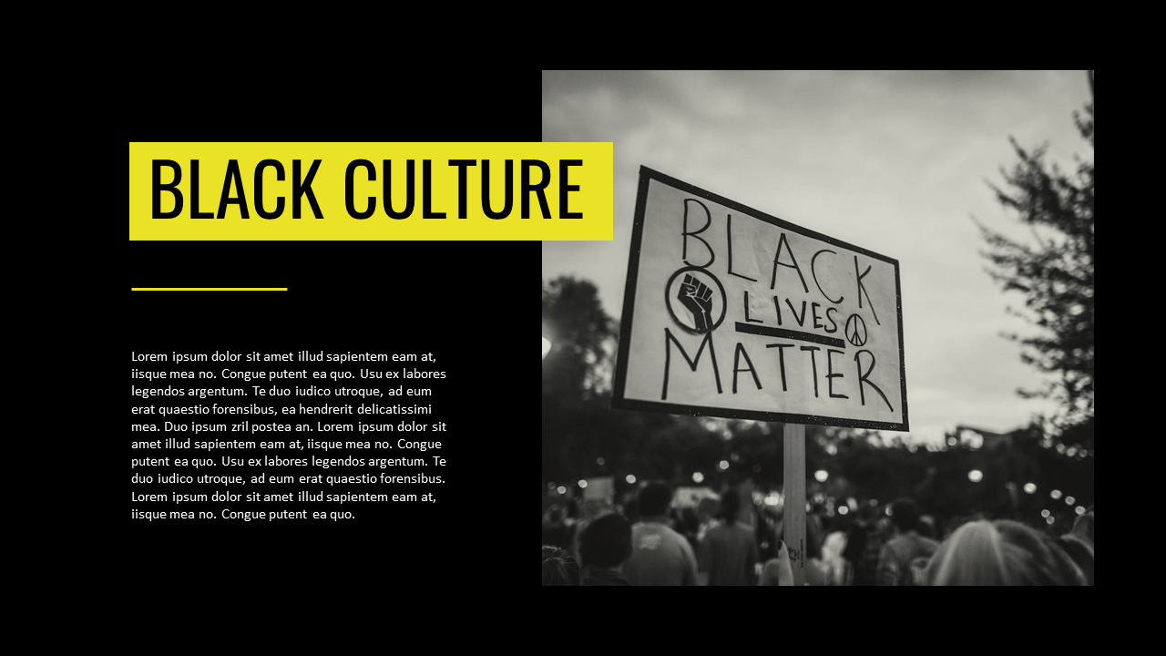 Black Lives Matter Simple Google Slides Templates