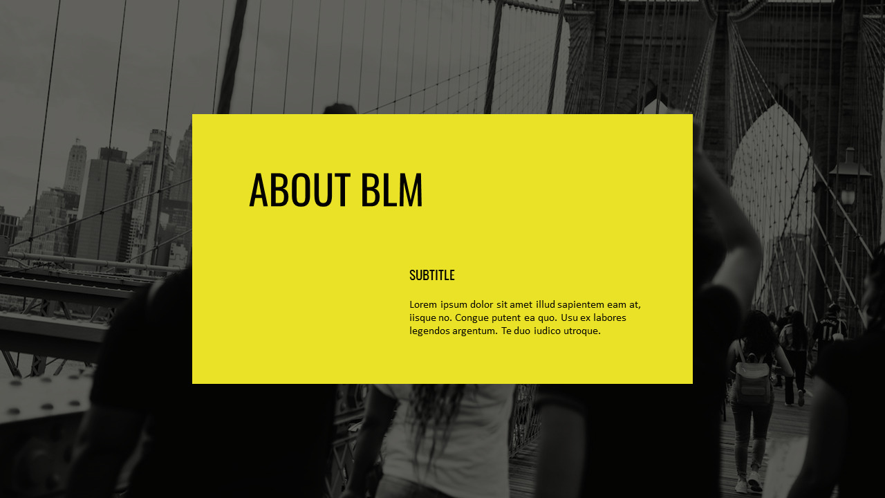 Black Lives Matter Simple Google Slides Templates